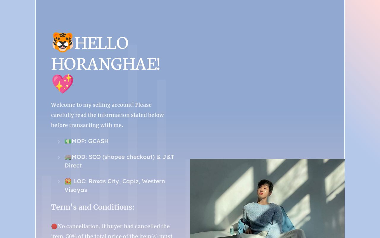 @10_10horanghae INFORMATION